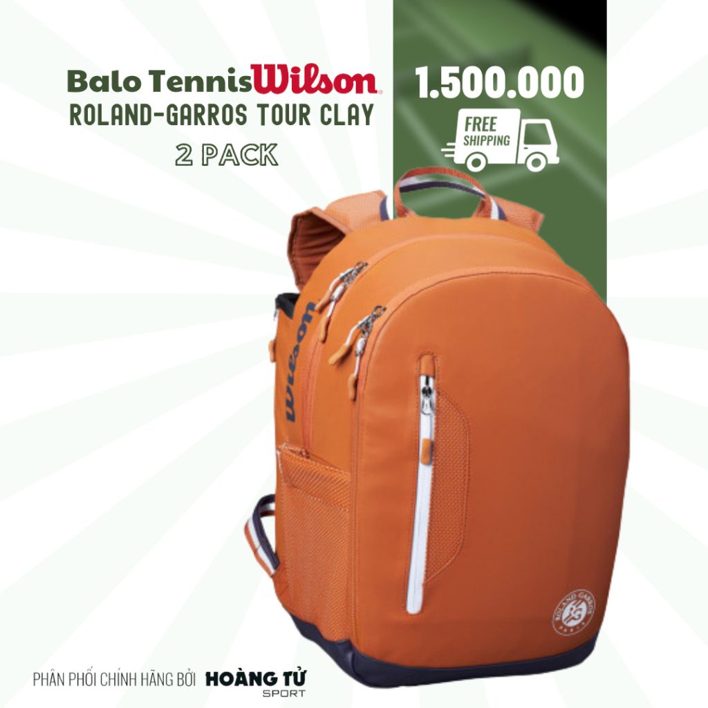 Balo Tennis Wilson Roland-Garros Tour Clay 2 Pack - Hoàng Tử Sport